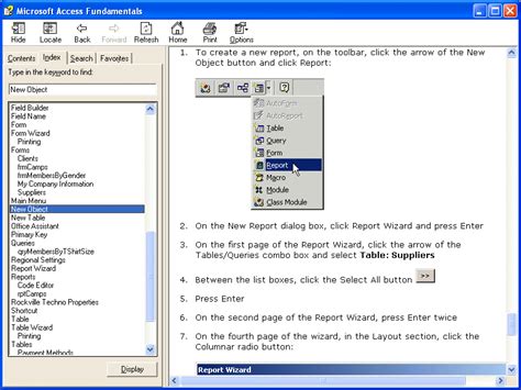 Microsoft Access Fundamentals