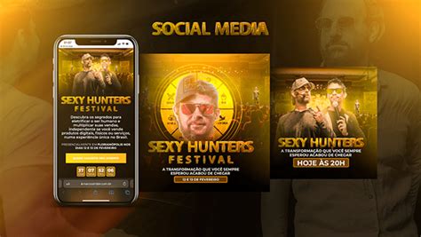 Identidade Visual Sexy Hunters Behance