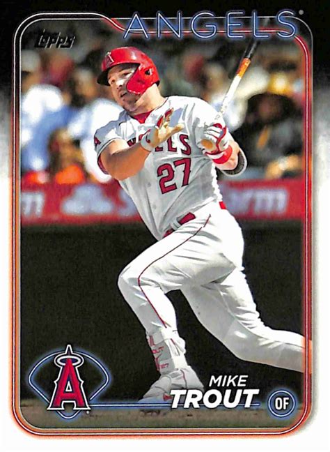 Mike Trout Angels 2024 Topps 27 Card Echo X Era