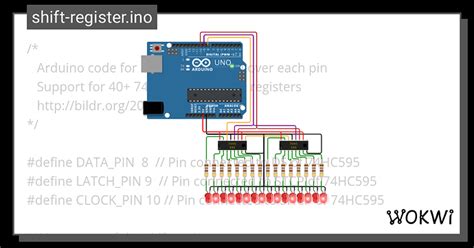 15 leds with 2 74hc595 and udp receiving binary page 3 programming
