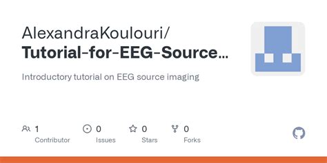 Github Alexandrakoulouritutorial For Eeg Source Imaging