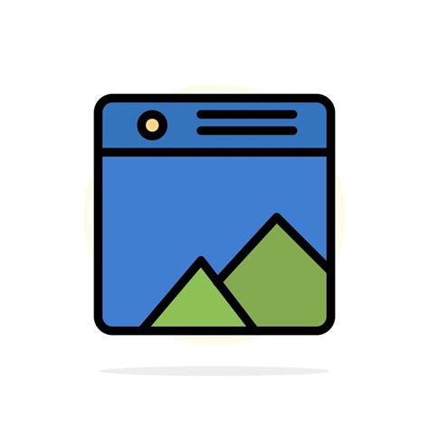 Image Photo Gallery Web Abstract Circle Background Flat Color Icon 19095572 Vector Art At Vecteezy