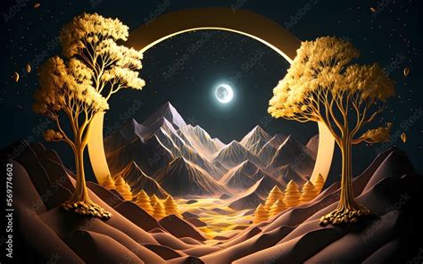 Dark Background Circular Art