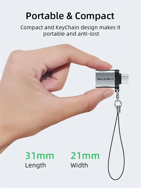 Usb Type C Male To Usb Female Otg Adapter Quantum Tech