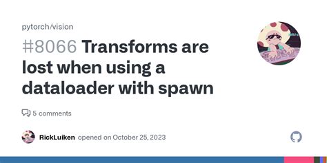 Transforms Are Lost When Using A Dataloader With Spawn · Issue 8066