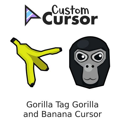 Gorilla Tag Gorilla and Banana курсор пак Custom Cursor
