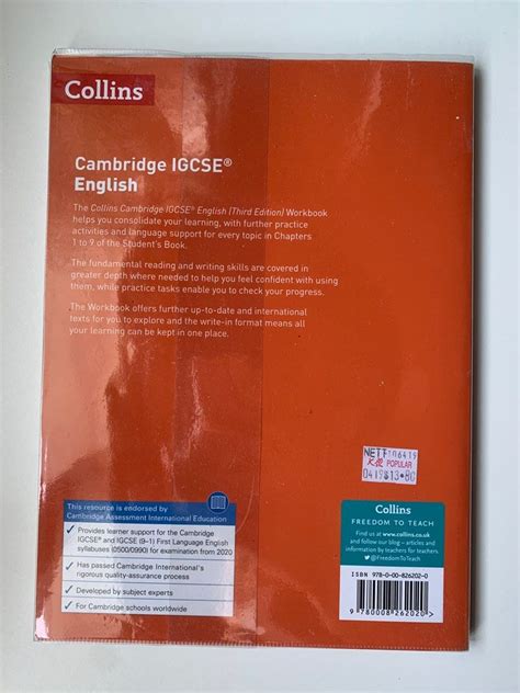 Cambridge Igcse English Workbook Hobbies And Toys Books And Magazines Textbooks On Carousell