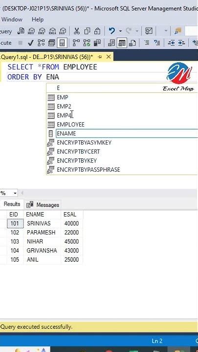 How To Do Sort By Column In Sql Server Sql Tutorial In Telugu Youtube