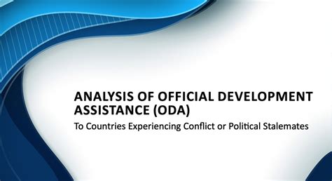 Analysis Of Official Development Assistance Oda