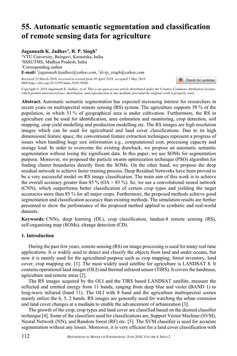 Automatic Semantic Segmentation And Classification Of Remote Sensing