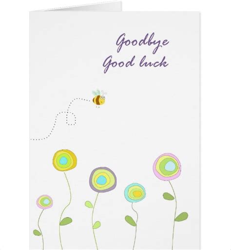 Goodbye Card Template