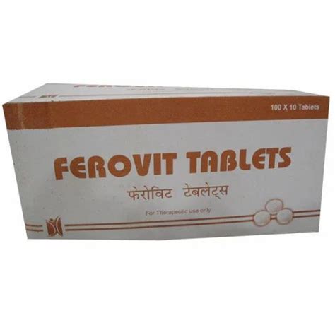 Ferovit Tablets At Rs 100box Pharma Tablets In Mumbai Id 8911534897