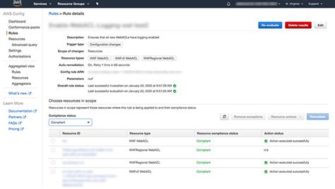 Enable Automatic Logging Of Web Acls By Using Aws Config Aws Security Blog