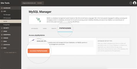 How To Access My Mysql Database Siteground Kb