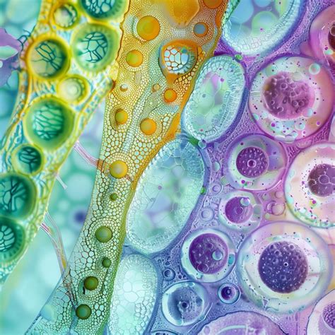 Premium Photo Microscopic View Of The Cells Of A Microorganism Under