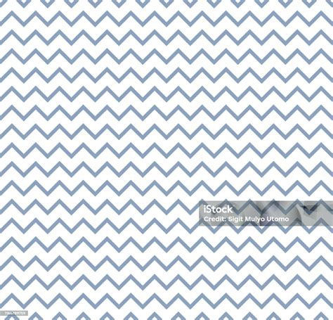 Seamless Pattern Wave Curly Zig Zag Lines Illustration Design Vector