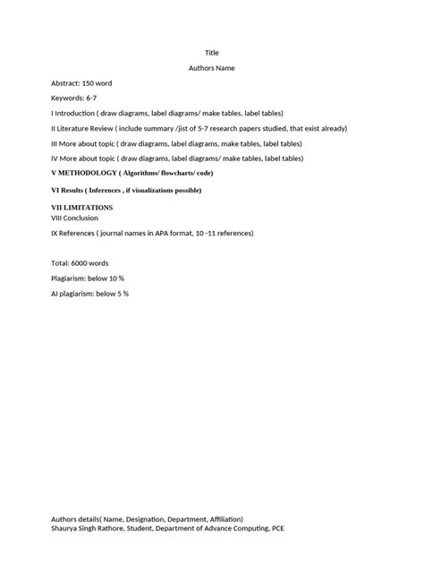 Format Research Paper Pdf