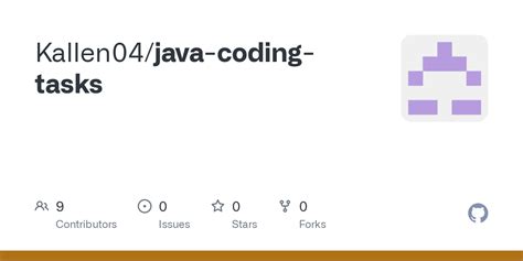 Github Kallen04java Coding Tasks
