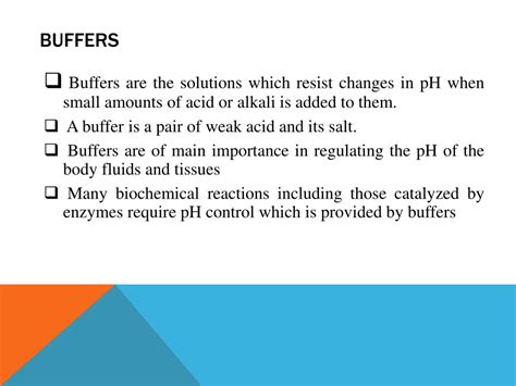 PPT Preparation Of Buffers PowerPoint Presentation Free Download ID