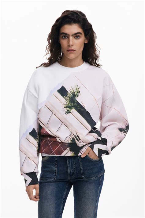 Printed Sweatshirt Womens I