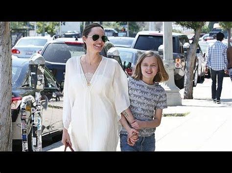 Angelina Jolie Brings Her Daughter Vivienne For Shopping White Kaftan