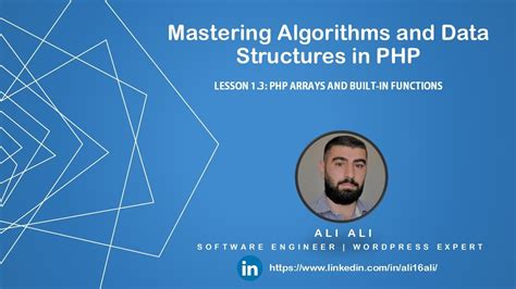 Mastering Algorithms And Data Structures In Php Php Arrays And Built In Functions 1 3 Youtube