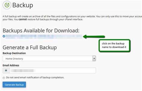 How To Create And Restore Cpanel Backups