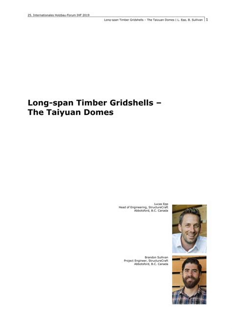 Pdf Long Span Timber Gridshells The Taiyuan Domes Dokumen Tips