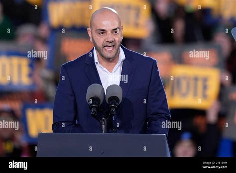 Assad Turfe Of Dearborn Mich Speaks At A Campaign Rally For