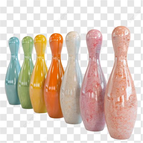 볼링 공과 10개의 핀 스트라이크 모형 동작 흐림 효과 피사계 심도 3d 렌더링 깨끗한 그릇 스키틀즈 뱅 모의 레저 게임 경쟁 볼링 공과 10개의 핀으로 스트라이크 모형