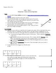 Lab Part Vectors Docx Name S Olivia True Lab Part Virtual Lab Vectors