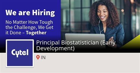 Rahul Panchal On Linkedin Job Principal Biostatistician Early