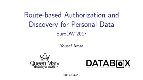 [ppt] route based authorization and discovery for personal data