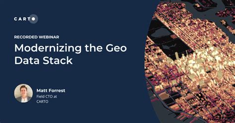 Webinar Modernizing The Geo Data Stack