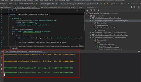 How To Use Hangfire In A Console Application · Issue 4799 · Abpframeworkabp · Github
