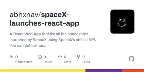 Github Abhxnavspacex Launches React App A React Web App That List All The Spaceships