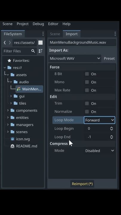 How To Loop Audio In Godot4 Gamedev Godot Audio Godot4 Youtube