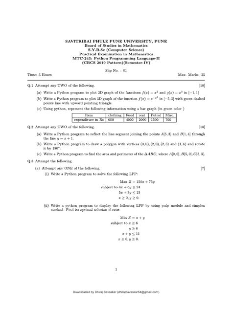 Python Practical Slips Sem 4 Pdf
