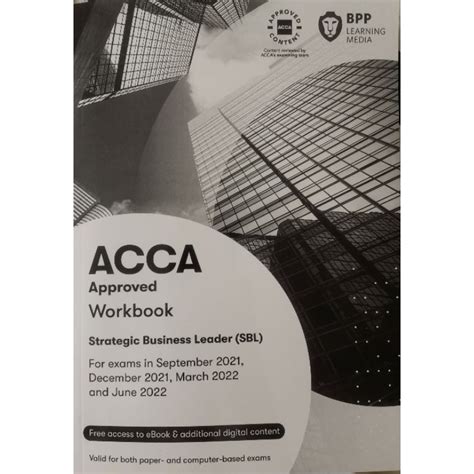 Bpp Book Acca Strategic Business Leader Sbl Workbook And Practice And Revision Kit Shopee Malaysia