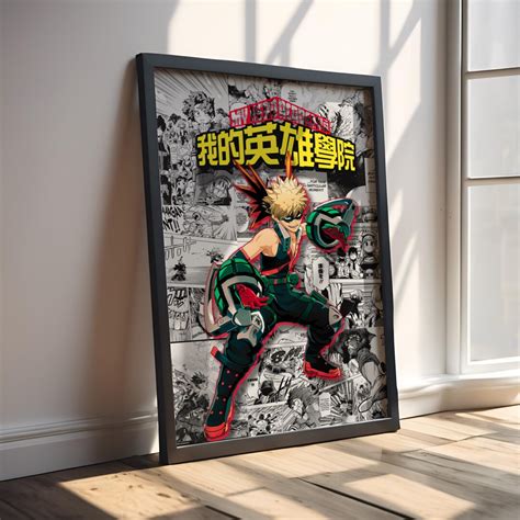 My Hero Academia Manga Poster Katsuki Bakugo Curated Manga Panels