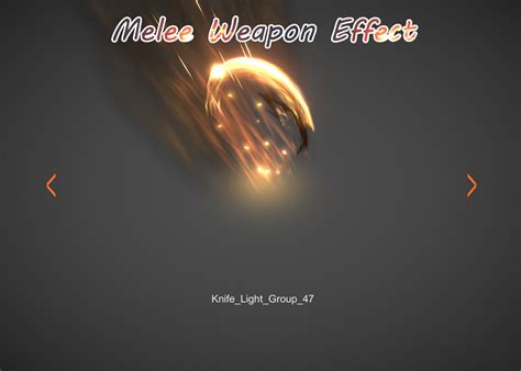 Artstation Unity Melee Weapon Visual Effects Game Assets
