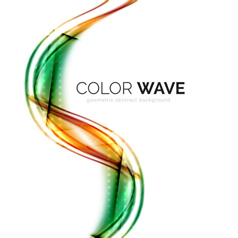 Premium Vector Abstract Color Wave Design Element
