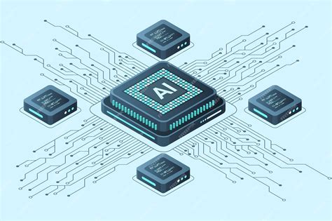 Premium Vector Isometric Artificial Intelligence Chip Concept Artificial Intelligence Concept