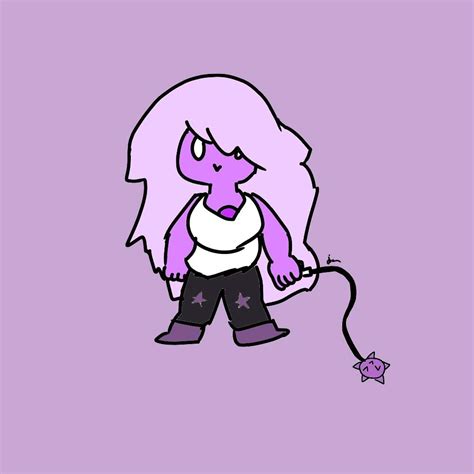 Amethyst Drawing With Upgraded Weapon Steven Universe Amino