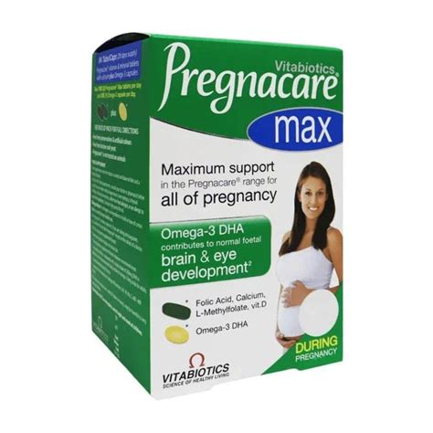 Vitabiotics Pregnacare Max Tablets Plus Omega 3x84 Caps Easymeds