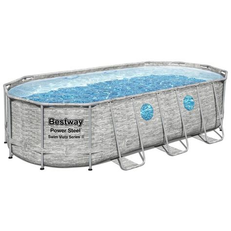 BESTWAY Power Steel Swim Vista Series Frame Pool 549 x 274 x 122 cm ...