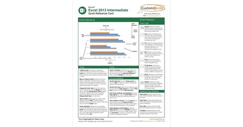Microsoft Excel 2013 Intermediate Quick Reference Guide Free Guide