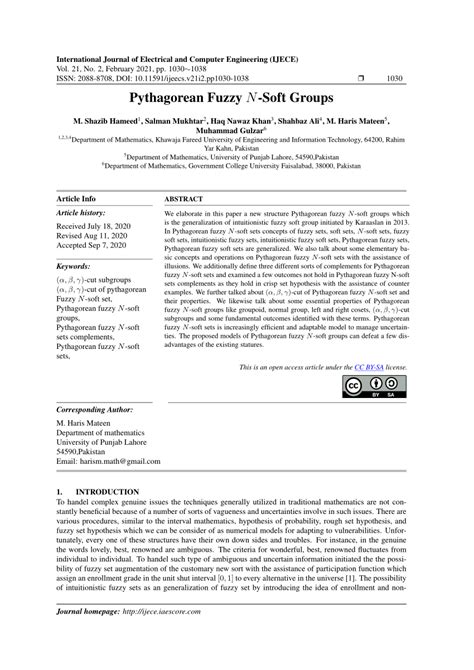 PDF Pythagorean Fuzzy N Soft Groups