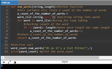 Solved Hello In Python Please Write A Function Num Words String