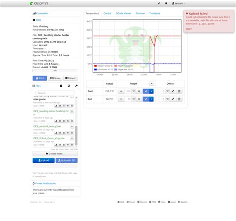 Re Uploading A File That Is Currently Printing Gives The Wrong Error Message · Issue 4367